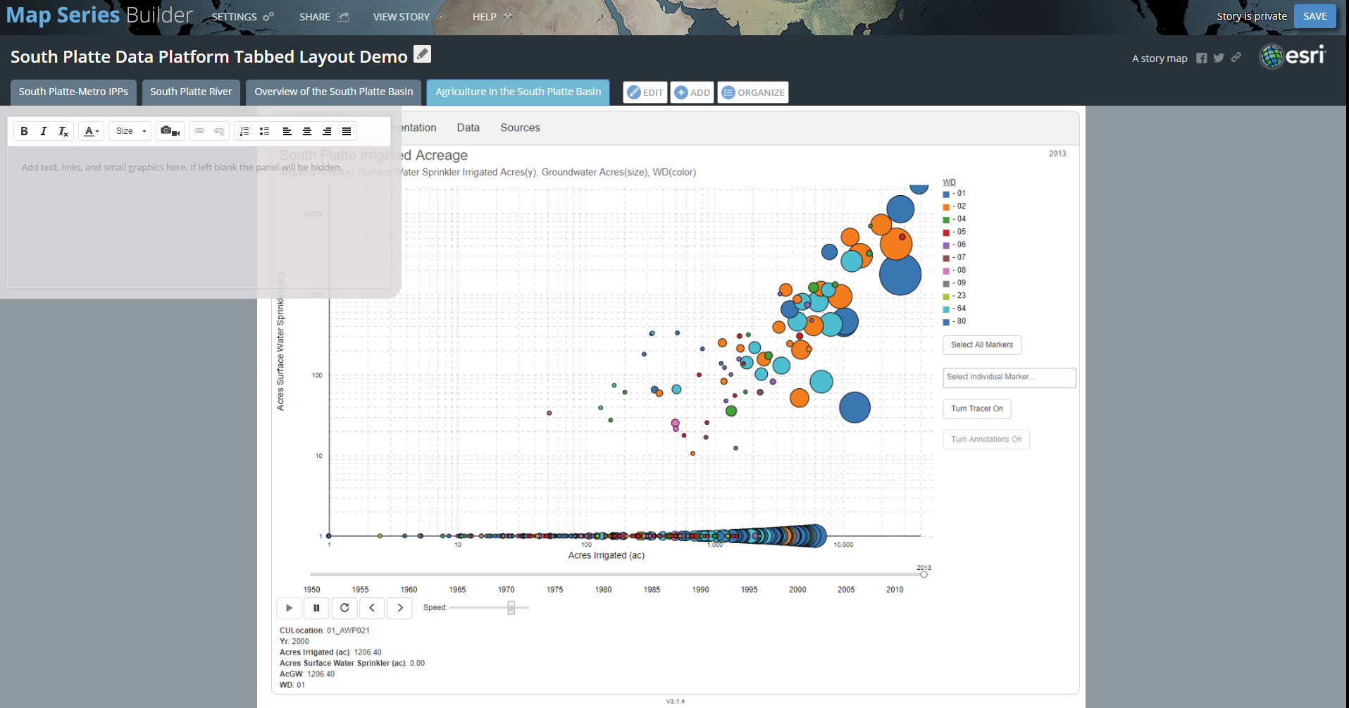 Tabbed Layout Example Owf Learn Arcgis Story Maps