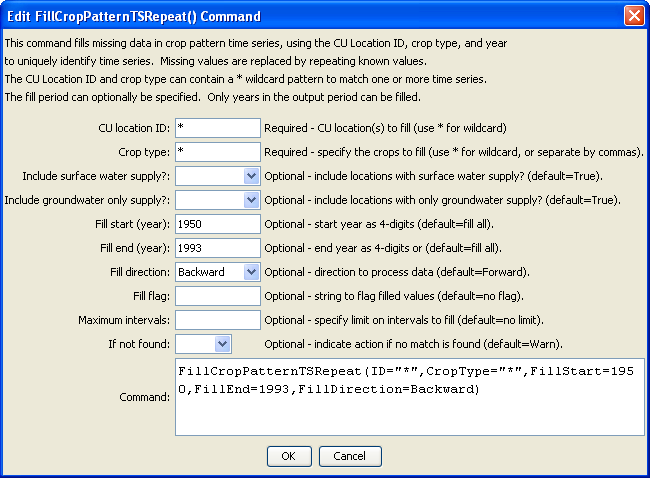 FillCropPatternTSRepeat - CDSS / StateDMI