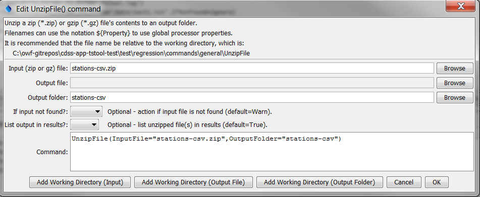 UnzipFile - CDSS / StateDMI