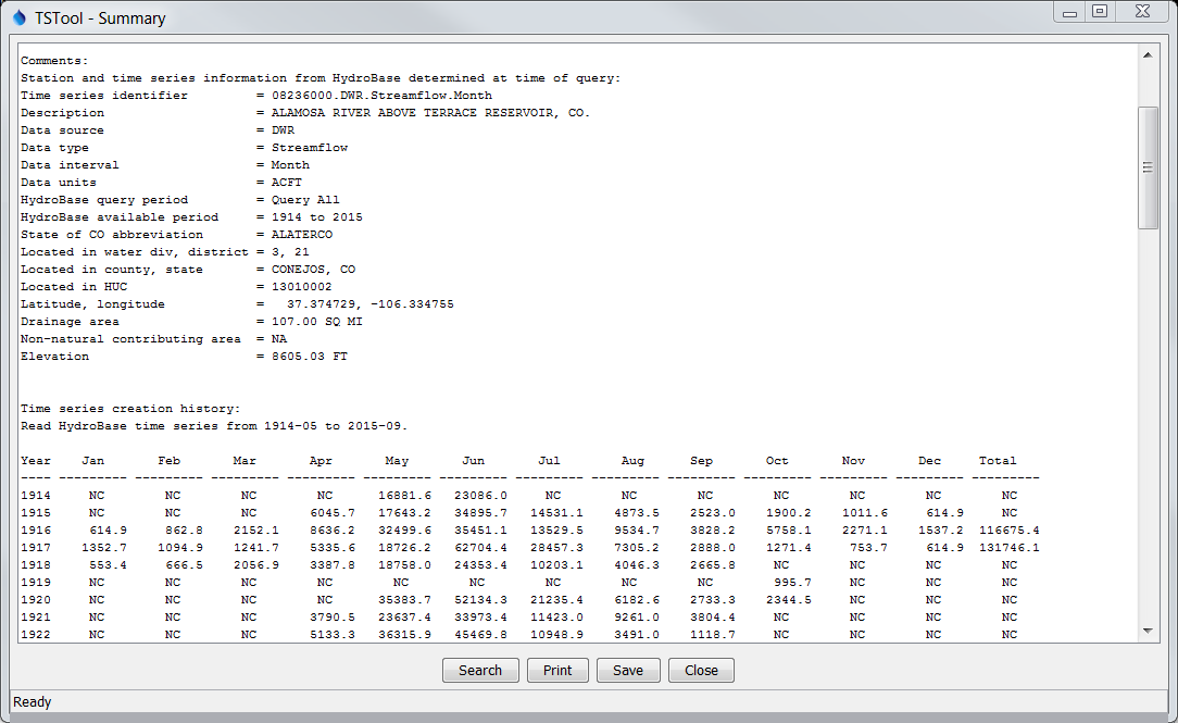 Appendix - TSView Time Series Viewing Tools - CDSS / TSTool