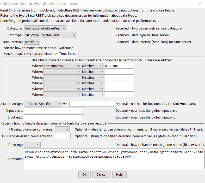 ReadColoradoHydroBaseRest - CDSS / TSTool