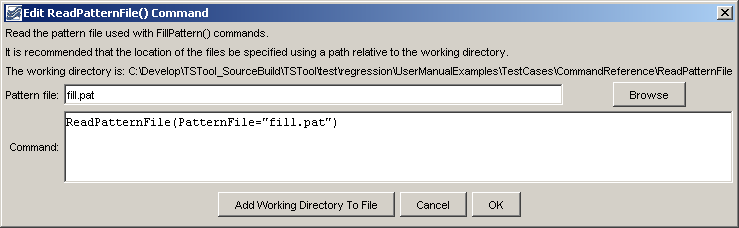 ReadPatternFile - CDSS / TSTool