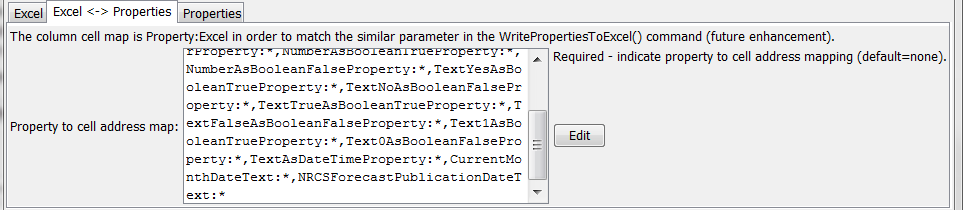ReadPropertiesFromExcel - CDSS / TSTool