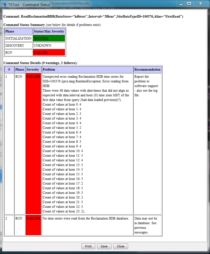 ReadReclamationHDB - CDSS / TSTool