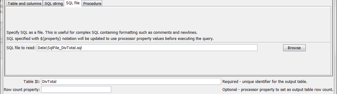 ReadTableFromDataStore - CDSS / TSTool