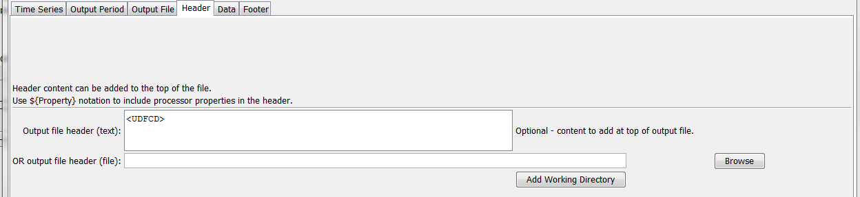 WriteTimeSeriesToDataStream - CDSS / TSTool