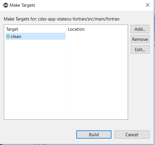 Eclipse Make Targets - Learn StateCU (for Software Developers) Eclipse Make Targets - Learn StateCU (for Software Developers)