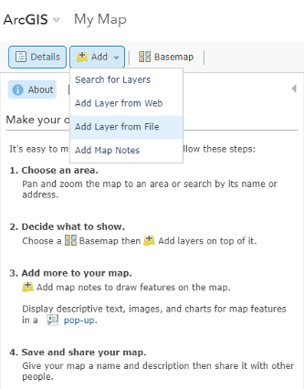 Add Layers - OWF Learn / ArcGIS Story Maps