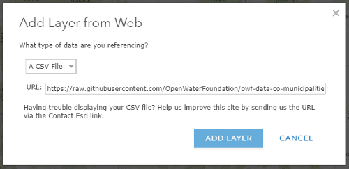 Add Layers - OWF Learn / ArcGIS Story Maps