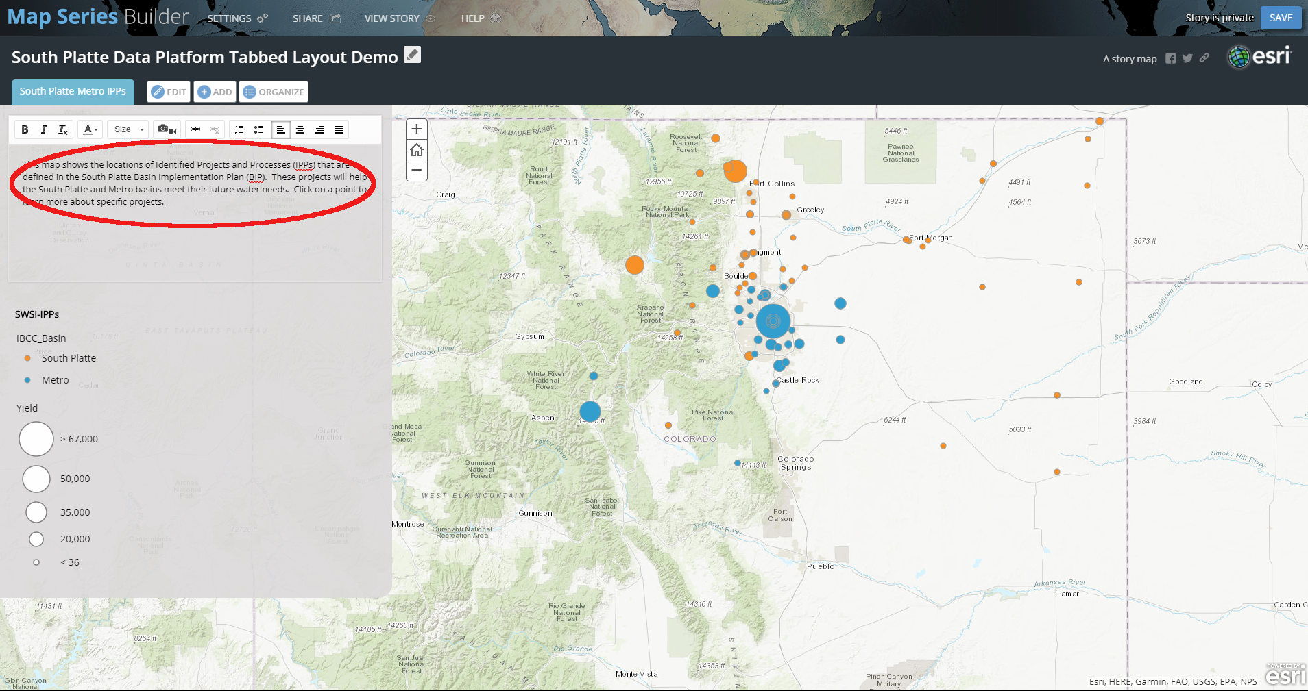 Tabbed Layout Example OWF Learn ArcGIS Story Maps