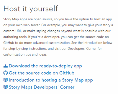 Hosting a Styled App - OWF Learn / ArcGIS Story Maps