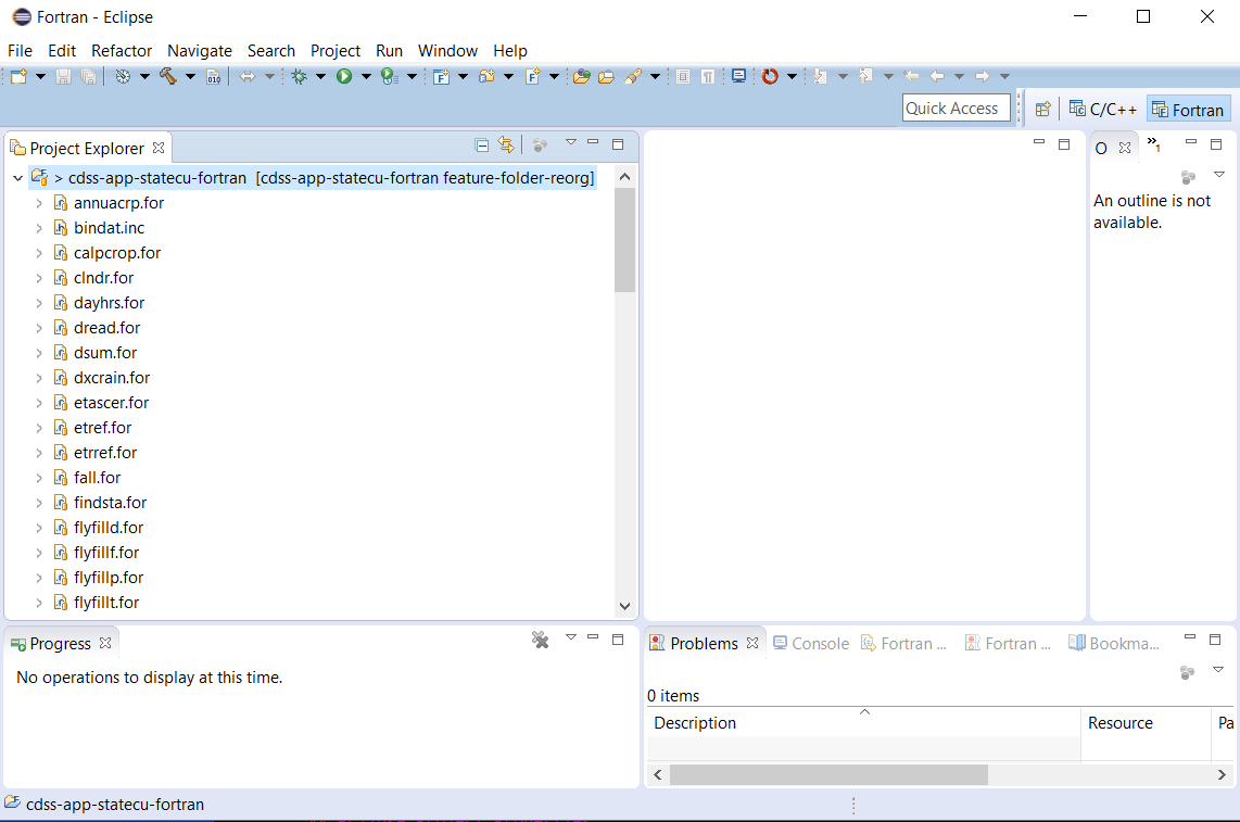Eclipse Folder Structure - StateCU (Develop)