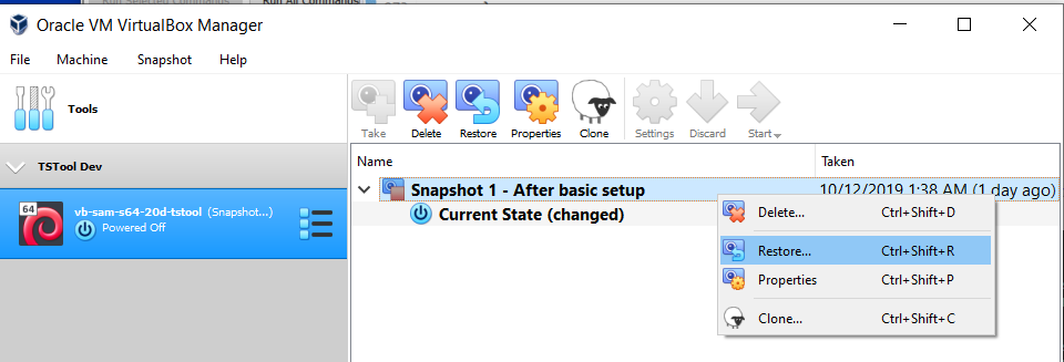 Snapshots - Learn / VirtualBox